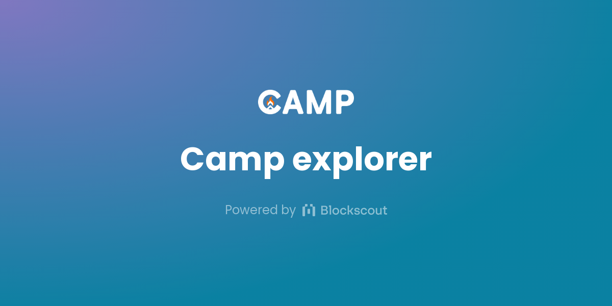 Camp blockchain explorer - View Camp stats | Blockscout